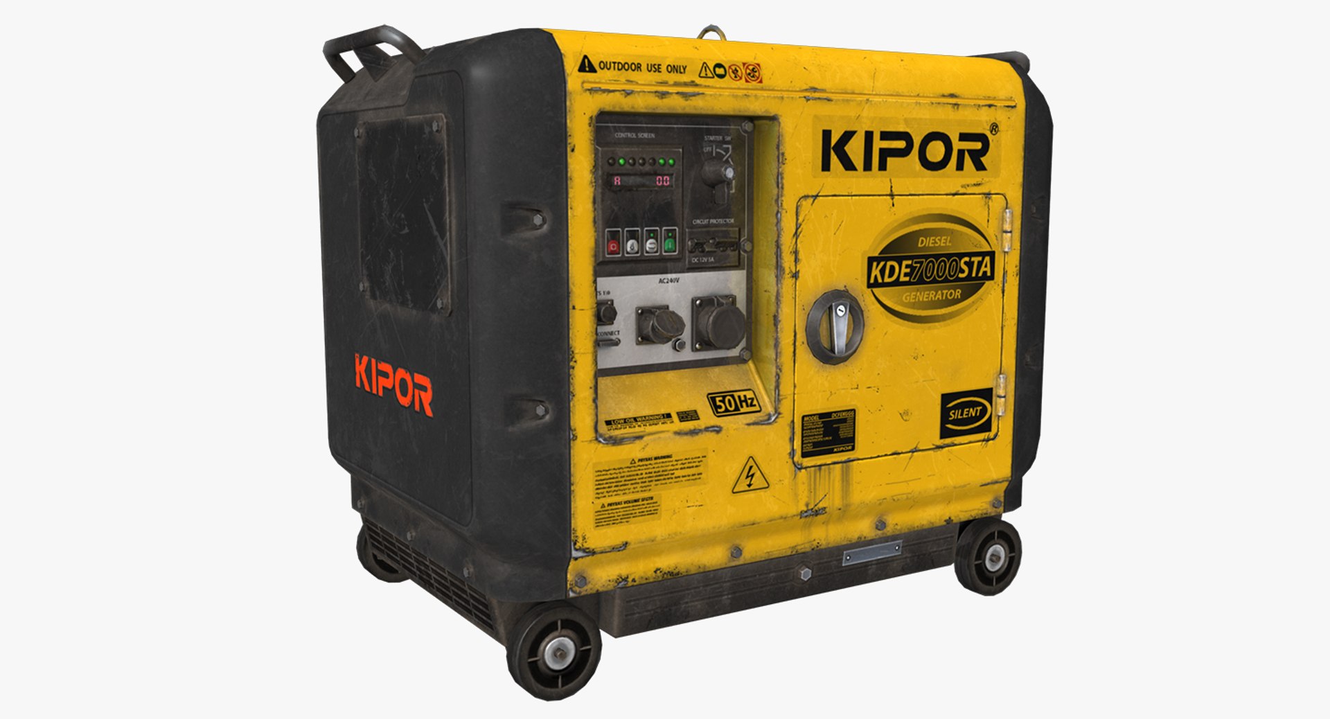 kipor kde 7000 sta 3d fbx