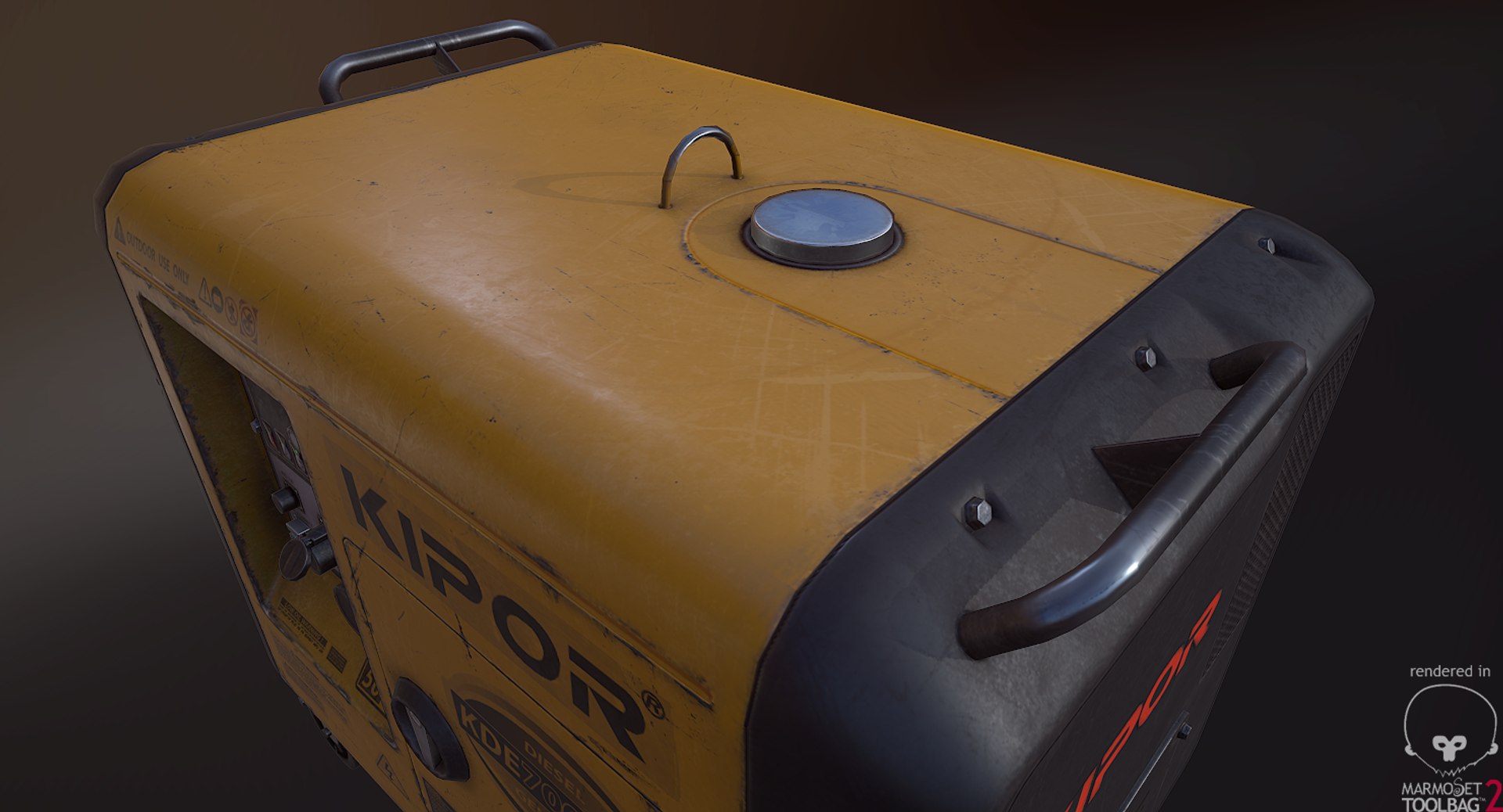 kipor kde 7000 sta 3d fbx