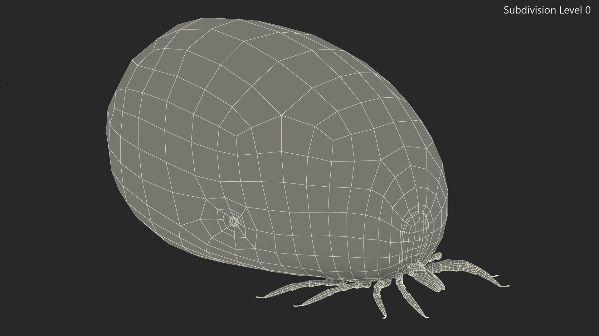 Bloated Tick Fur Rigged Model - TurboSquid 2335663