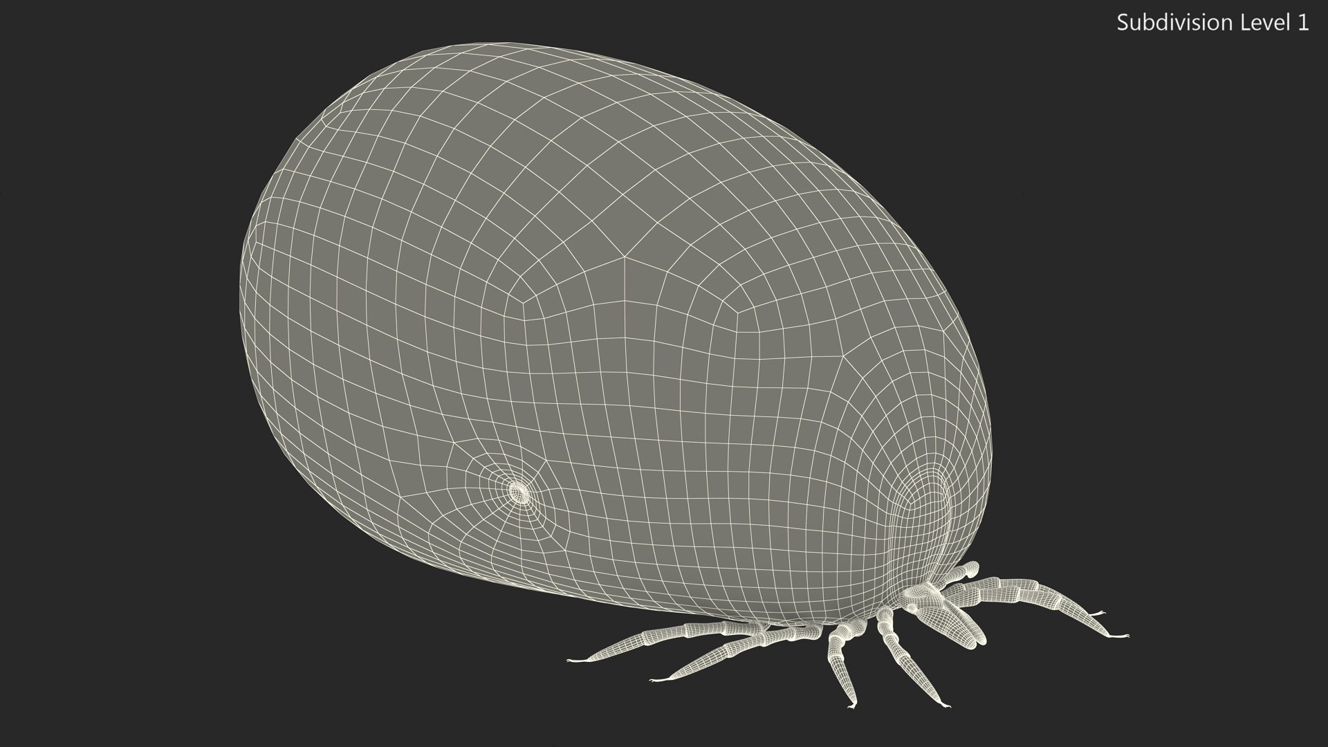 Bloated Tick Fur Rigged Model - TurboSquid 2335663