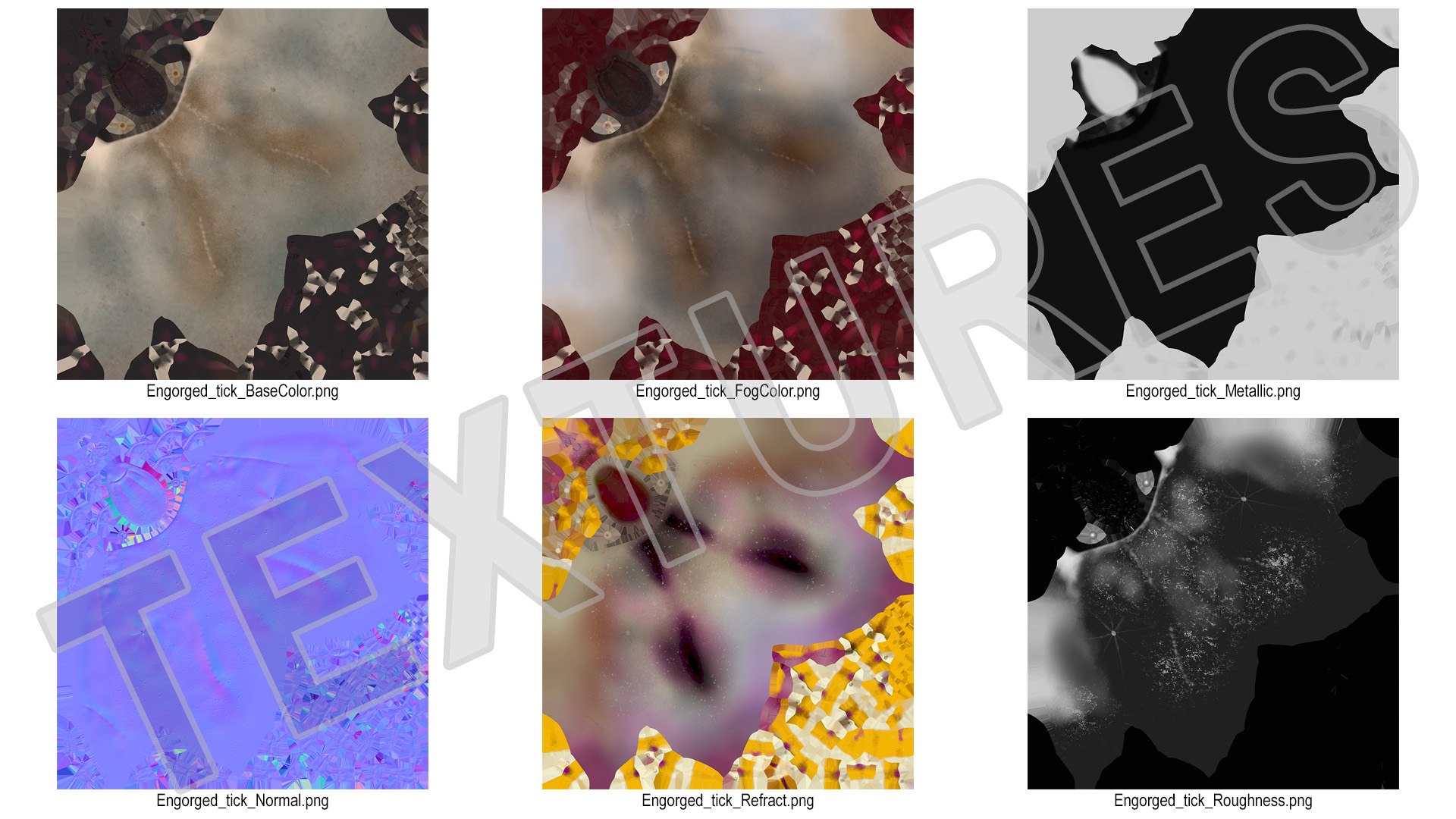 Bloated Tick Fur Rigged Model - TurboSquid 2335663