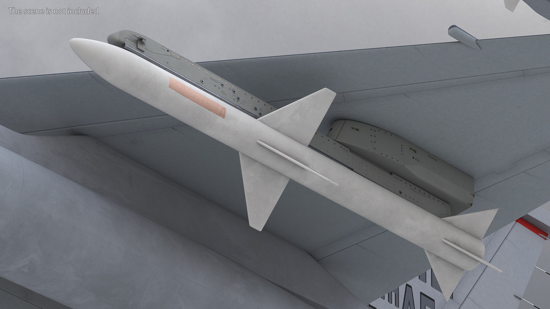 Missile Launcher LAU-129 With Mount 3D - TurboSquid 2292413