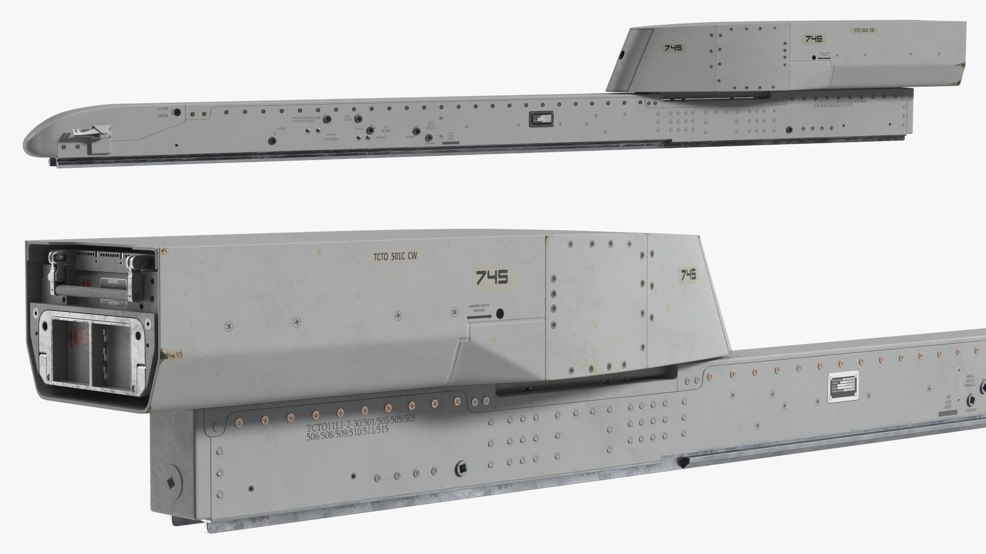 Missile Launcher LAU-129 With Mount 3D - TurboSquid 2292413