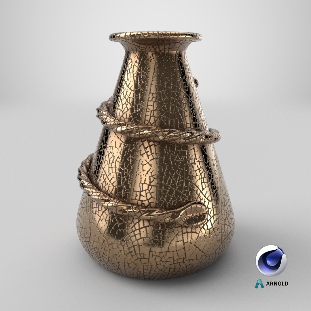 3D Model Metal Vase V2 - TurboSquid 2007852