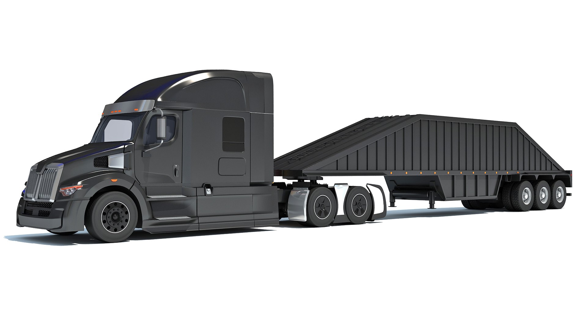 Bottom Dump Truck 3D model - TurboSquid 2163165