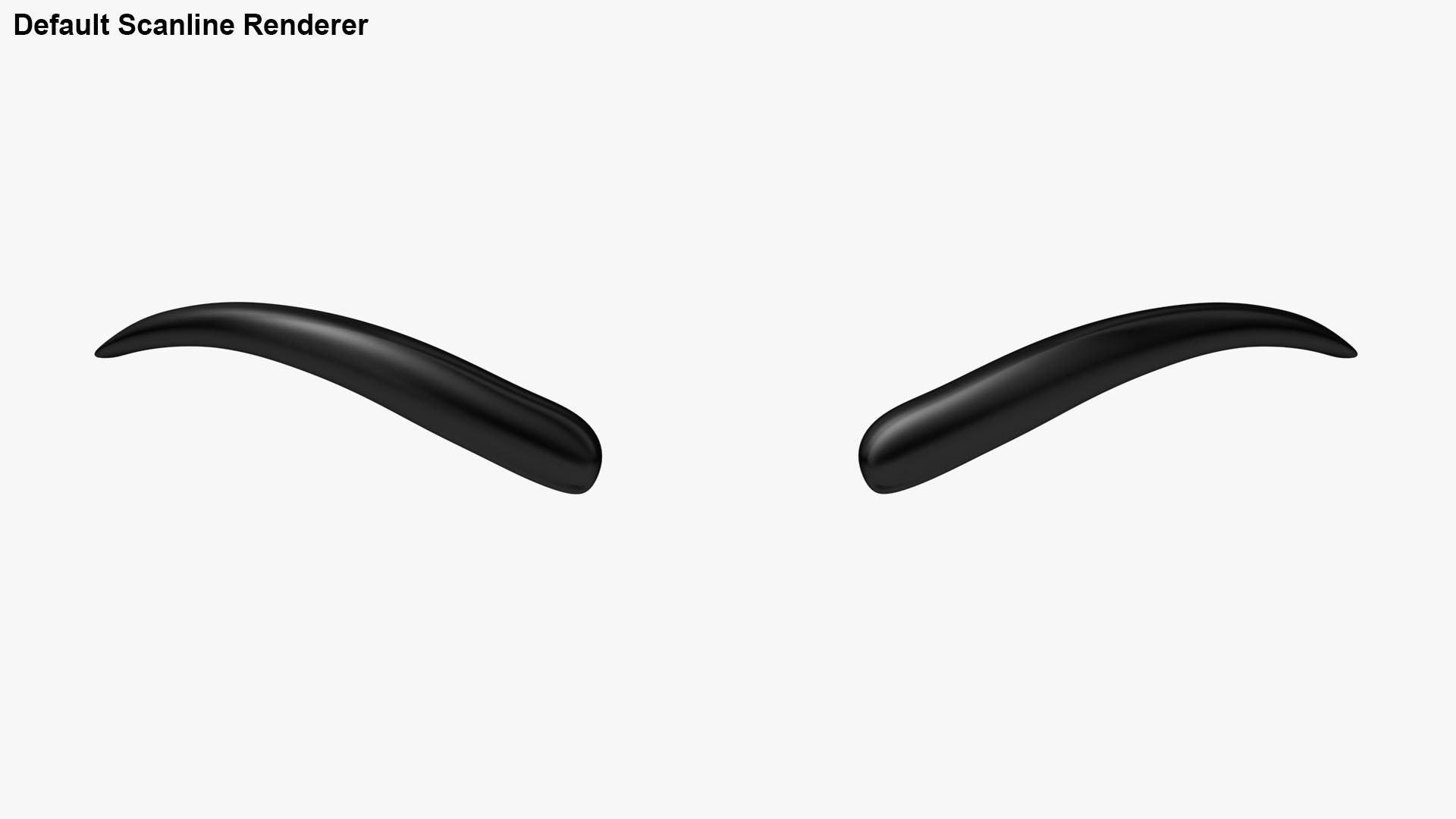 Cartoon Eyebrows 04 3d Turbosquid 2082914 