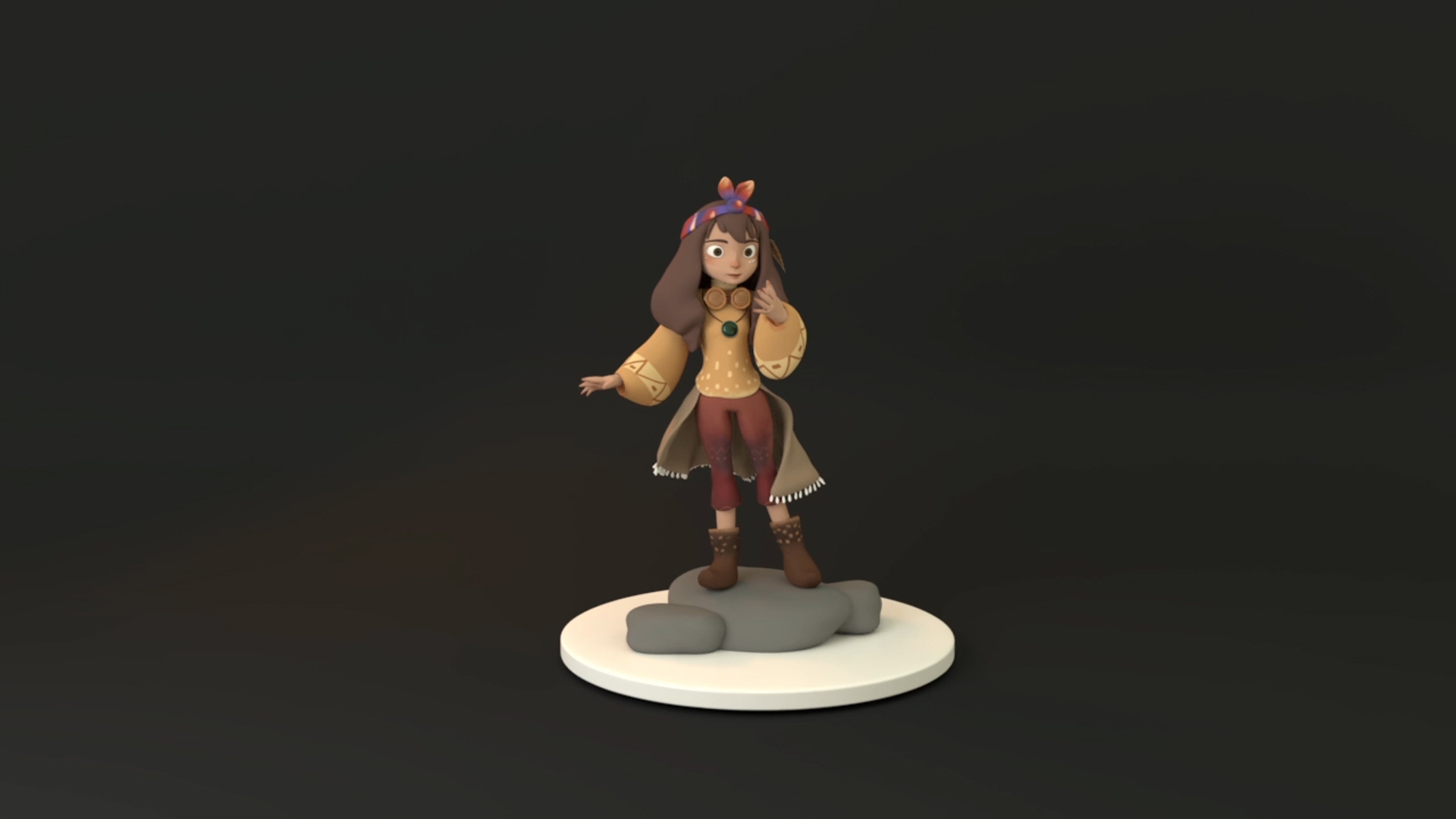 3D Female Kids Character Model - TurboSquid 1248268