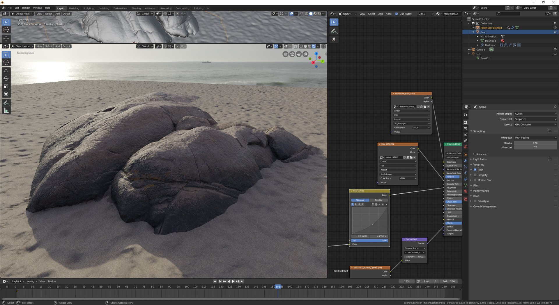 Rock Formation Beach 3D - TurboSquid 1460502