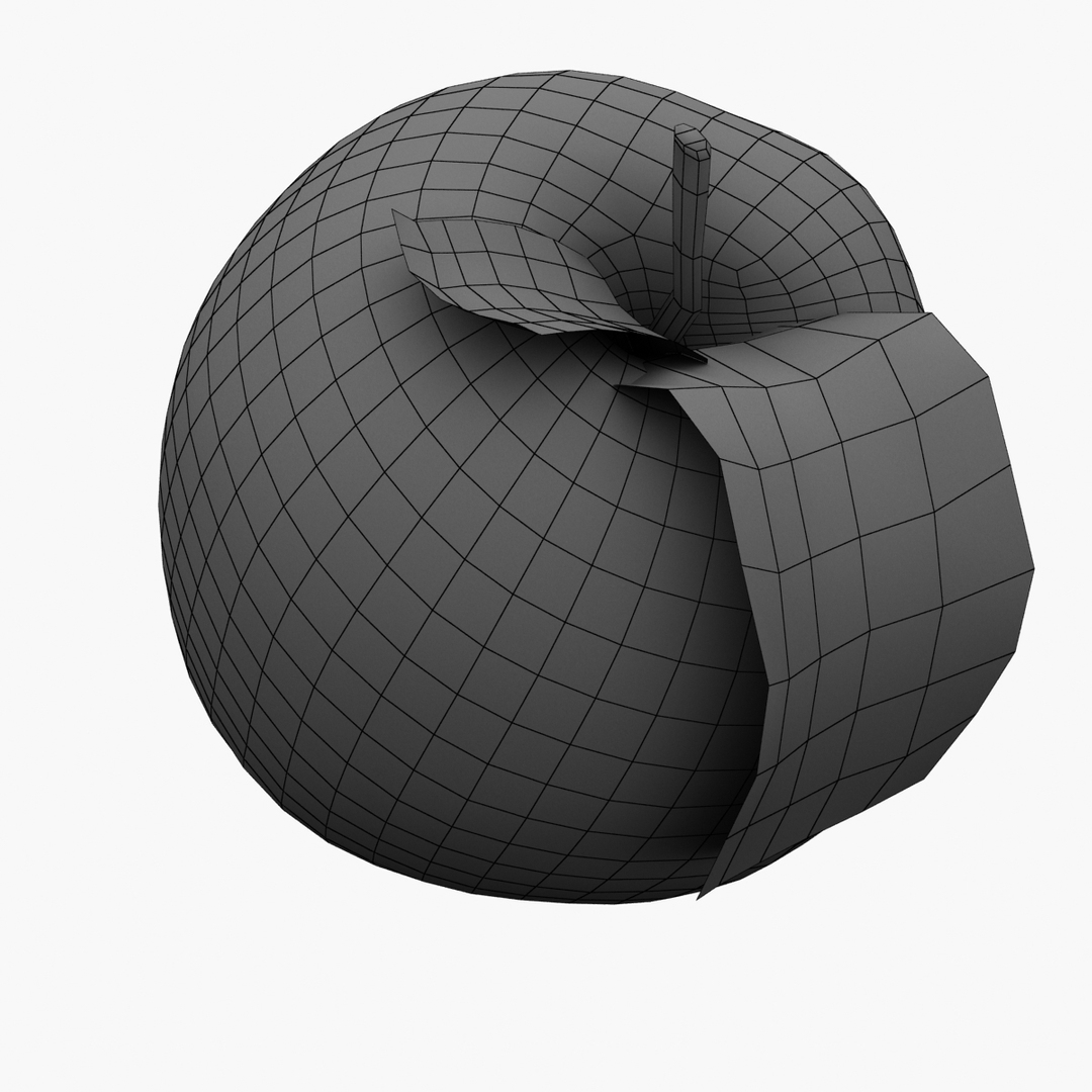 scanned peach 3d model