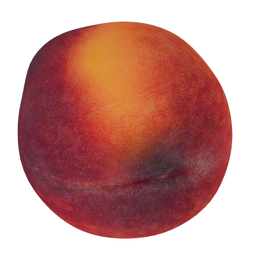 scanned peach 3d model