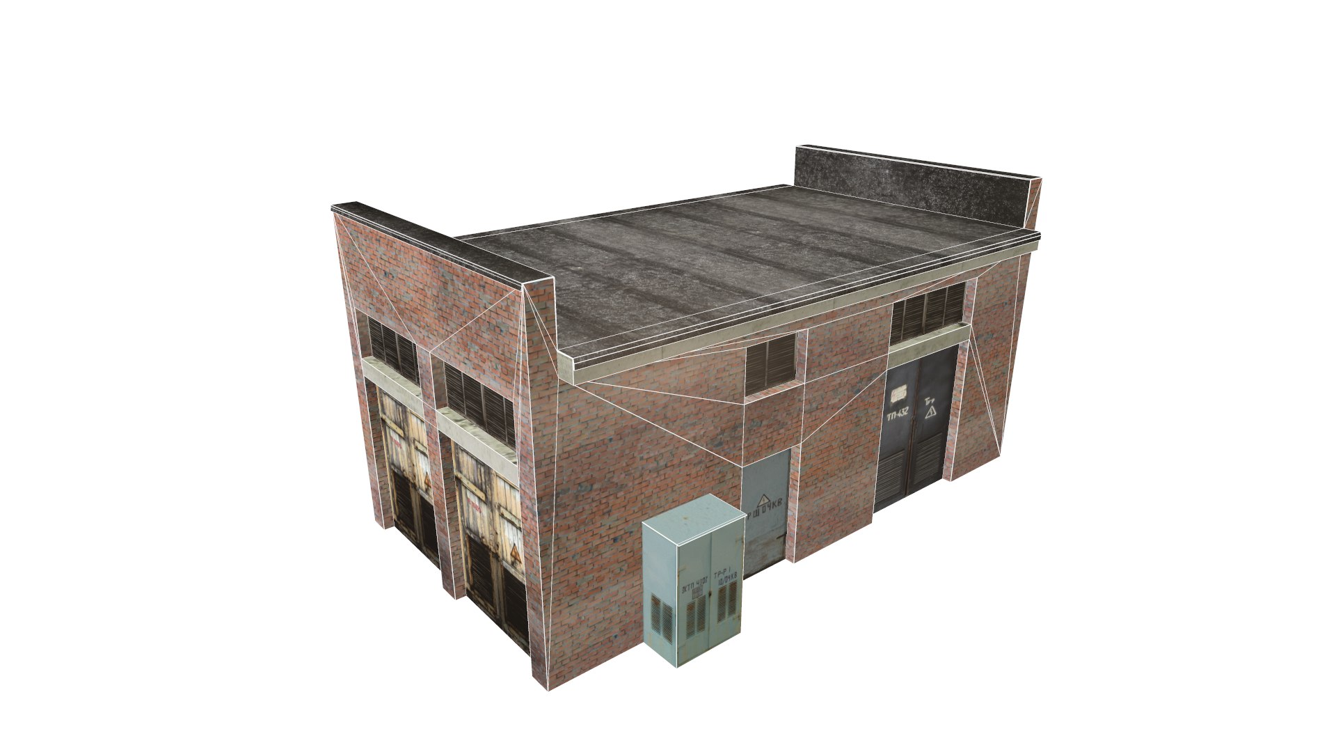 Old Post-soviet Booth 3d Max