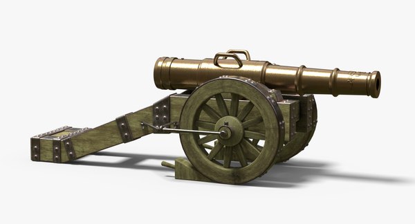 Field cannon 3D model - TurboSquid 1383701