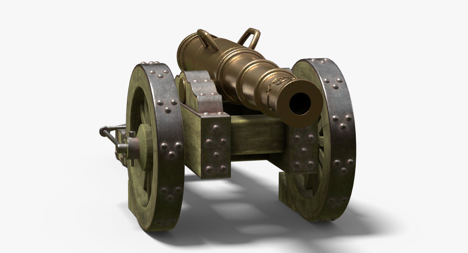 Field Cannon 3D Model - TurboSquid 1383701