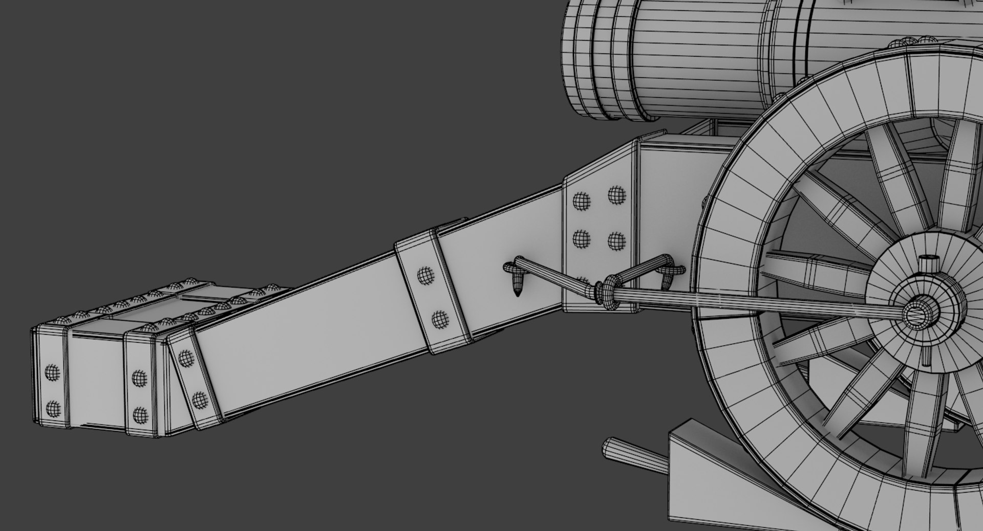 Field Cannon 3D Model - TurboSquid 1383701