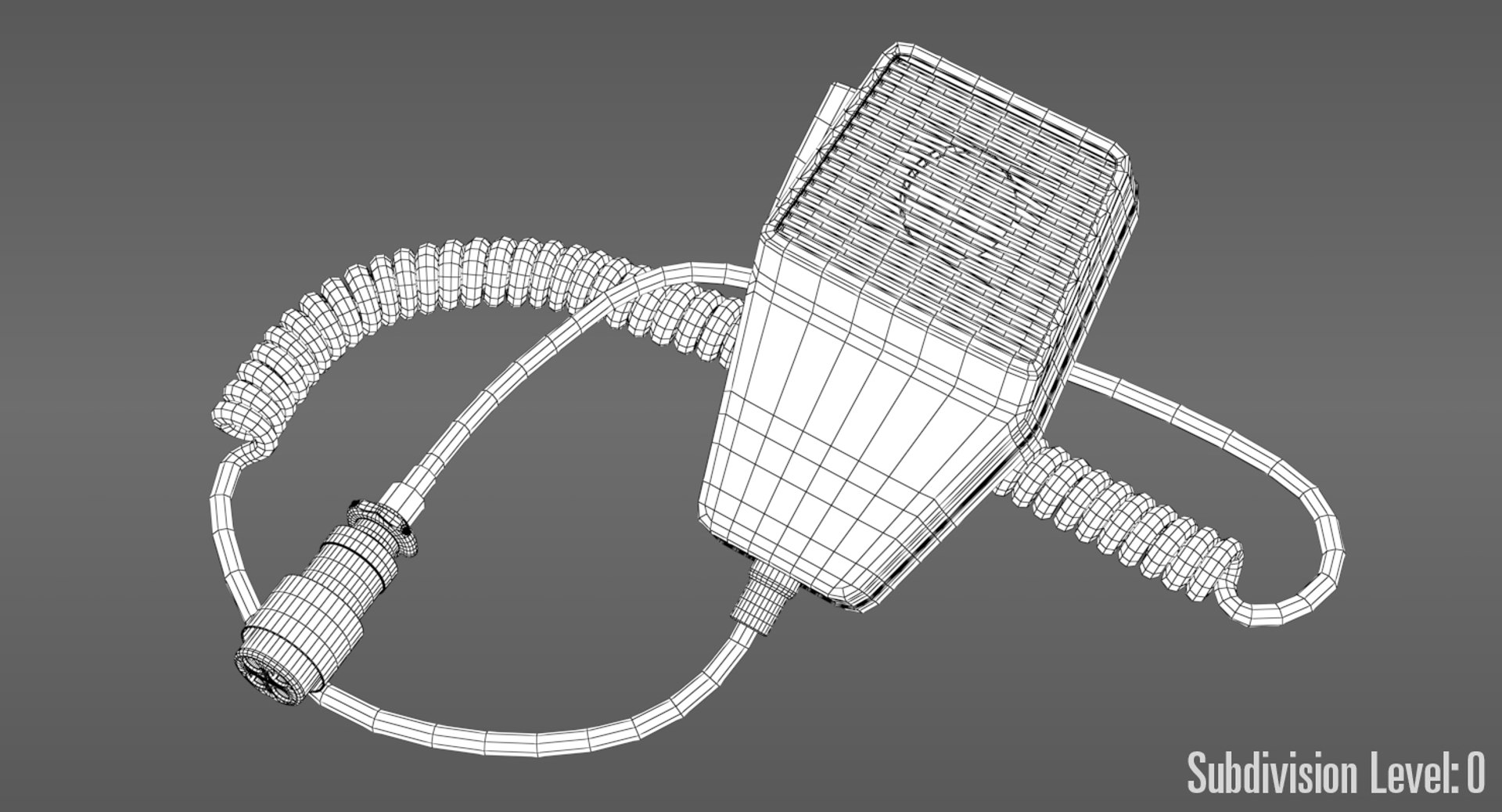 3D Cb Radio Microphone Mic Model - TurboSquid 1418999