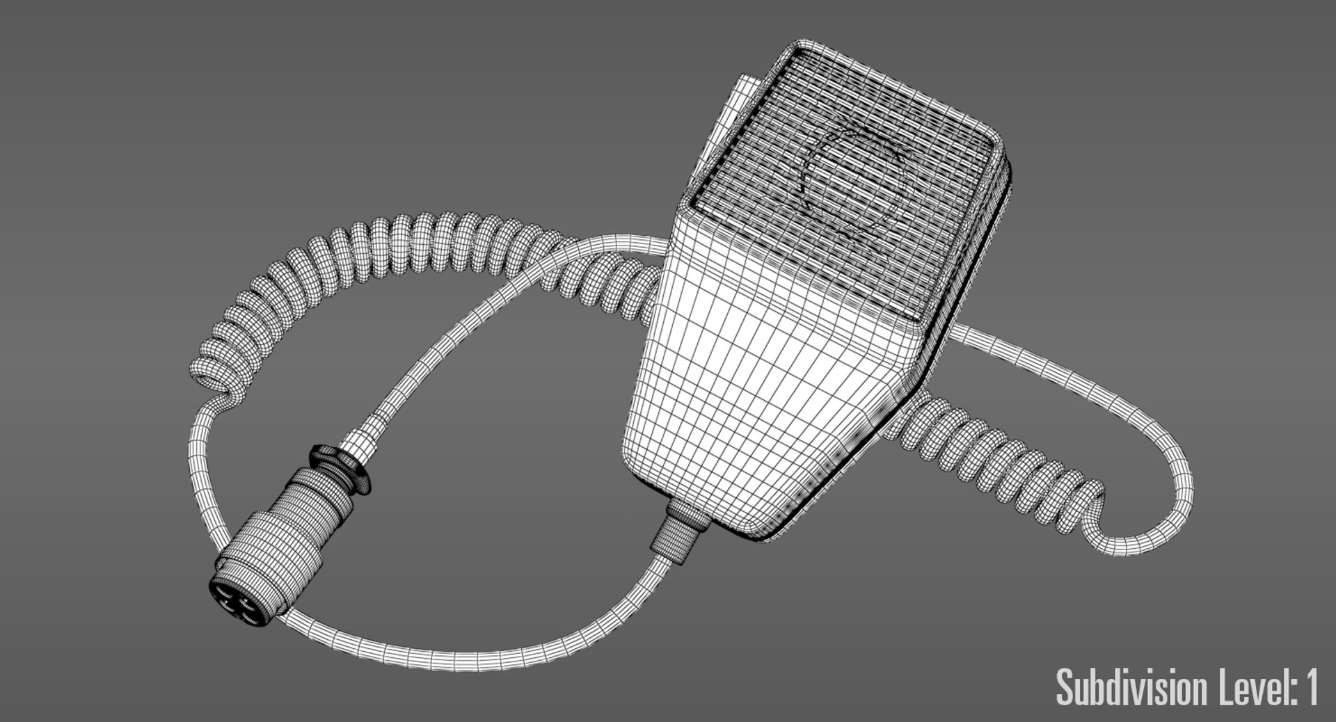3D Cb Radio Microphone Mic Model - TurboSquid 1418999