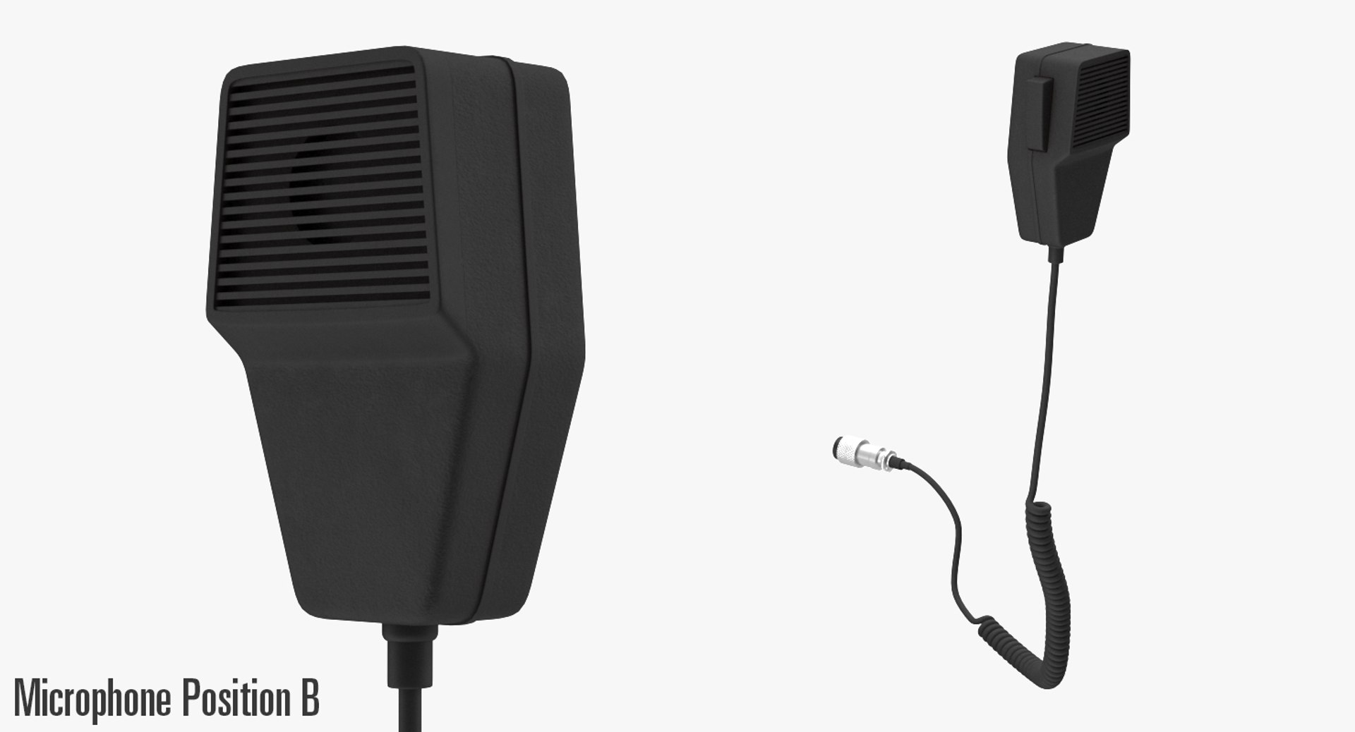 3D Cb Radio Microphone Mic Model - TurboSquid 1418999