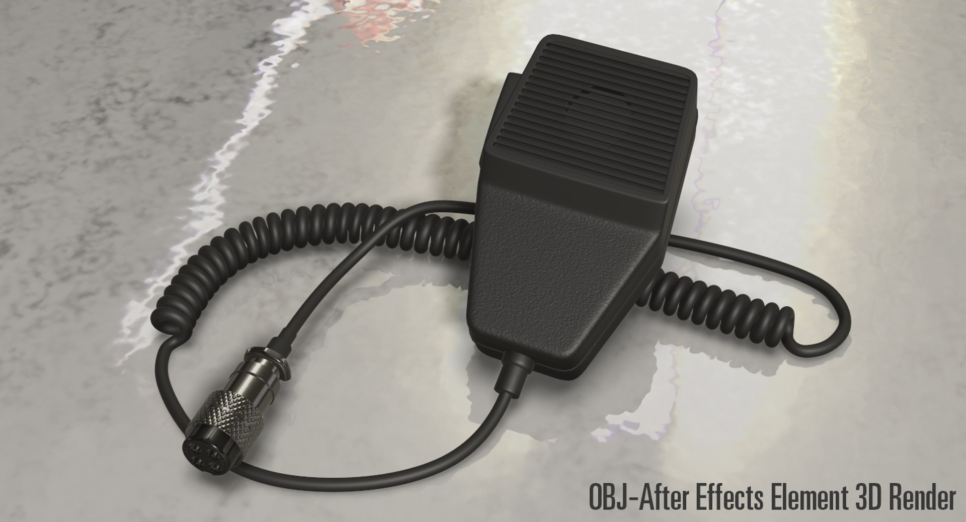 3D Cb Radio Microphone Mic Model - TurboSquid 1418999