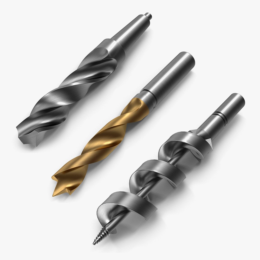Drill Bits Collection 2 3D Model - TurboSquid 2143108