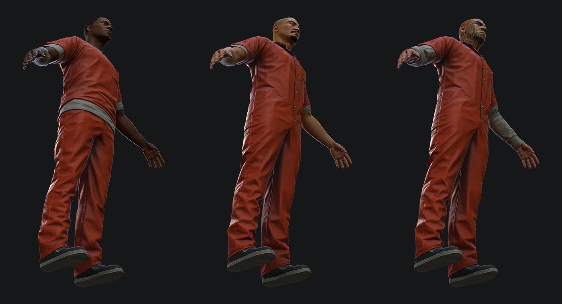 3D Correctional Facility Prisoners - TurboSquid 1334541