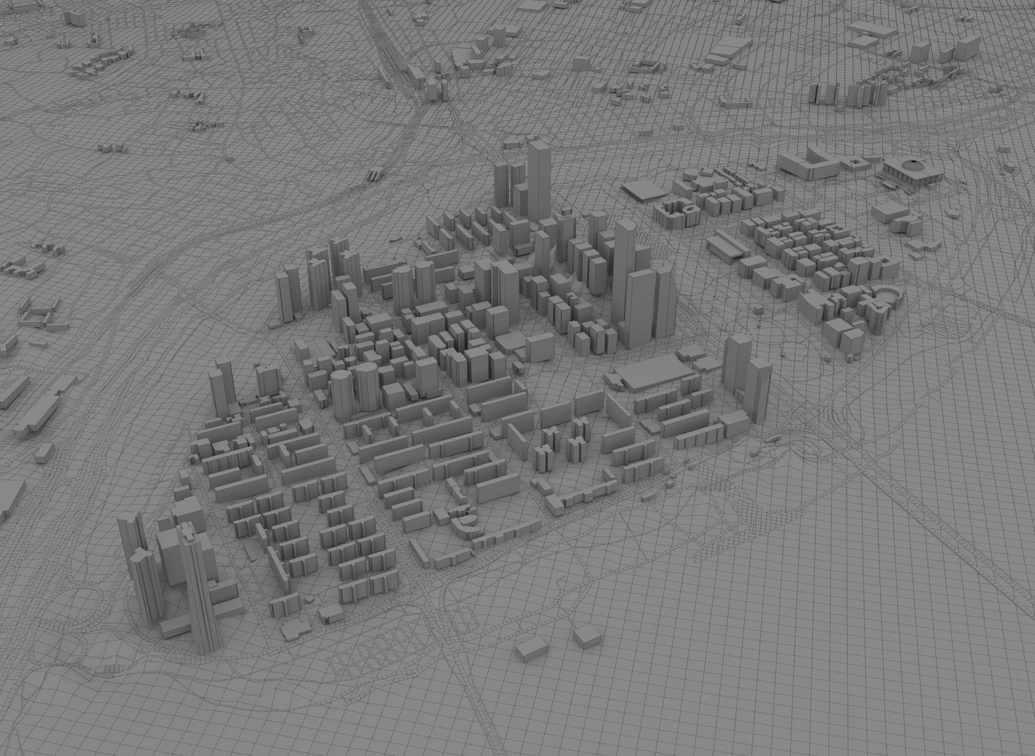 3D Model City Seoul South - TurboSquid 1687067
