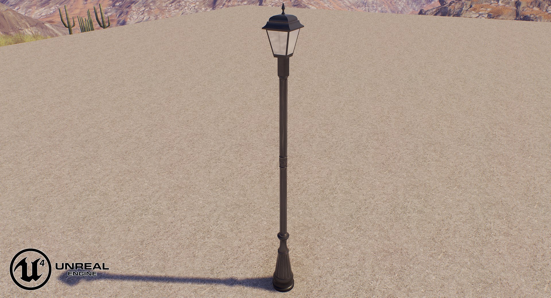 3d pbr street light model