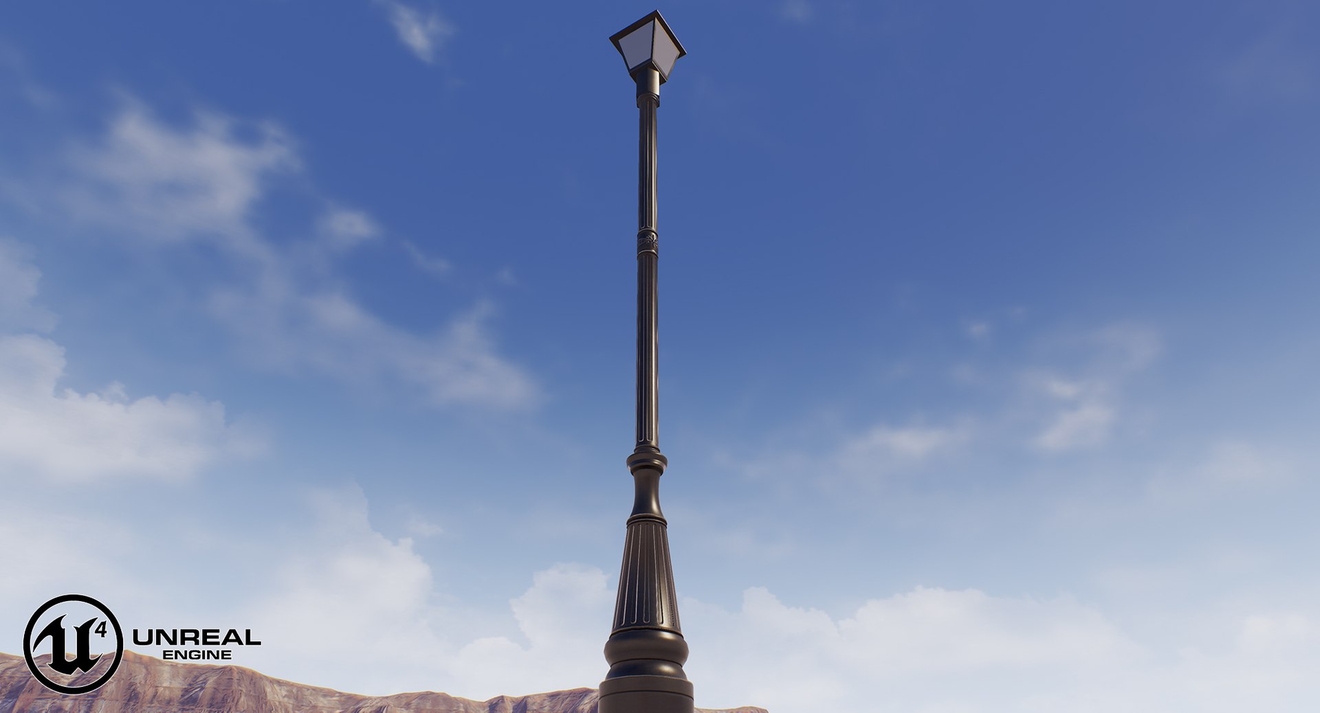 3d pbr street light model