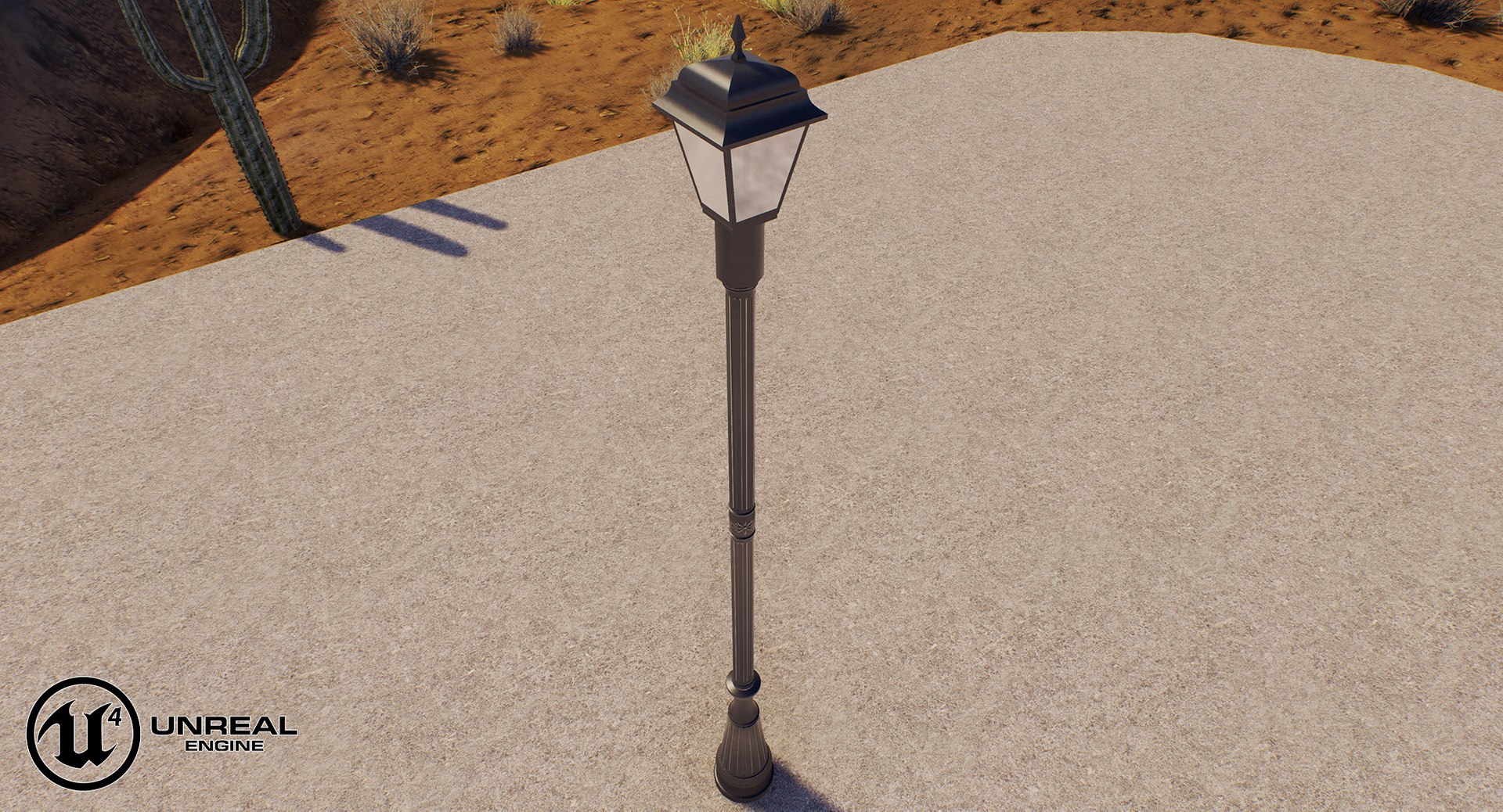 3d pbr street light model