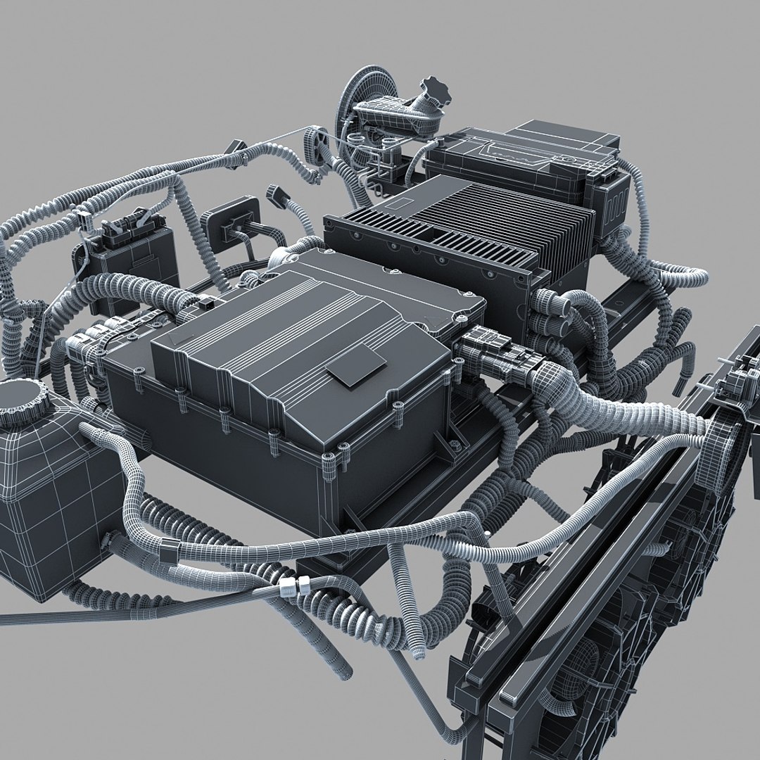 3D Electric Car Cabin Parts - TurboSquid 1428433