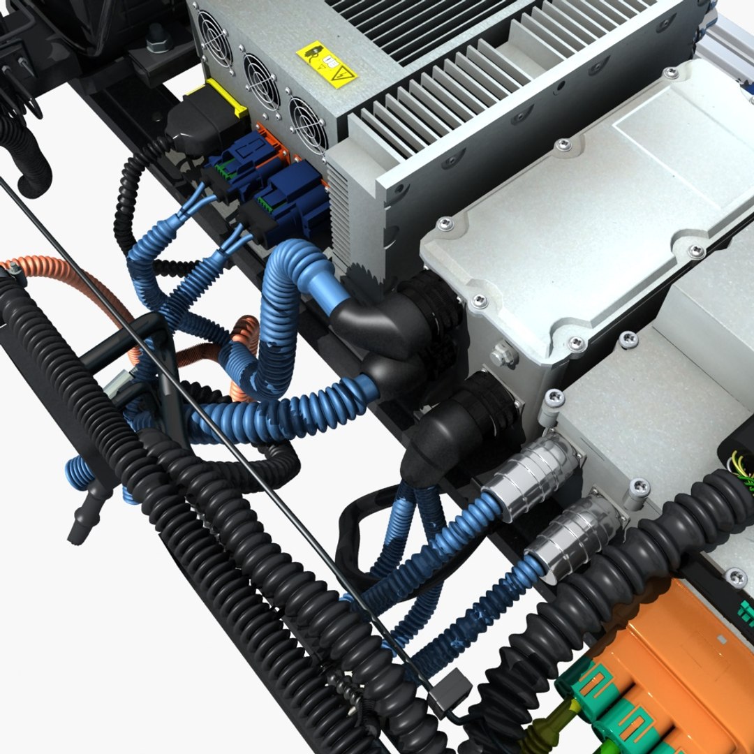 3D Electric Car Cabin Parts - TurboSquid 1428433