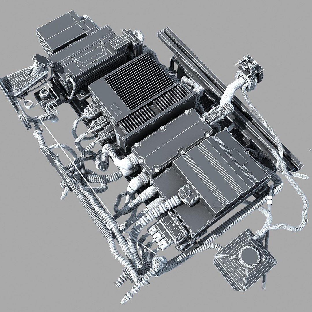 3D Electric Car Cabin Parts - TurboSquid 1428433