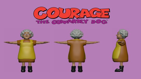 Muriel Bagge 3D model - Courage the Cowardly Dog Modelo 3D - TurboSquid ...
