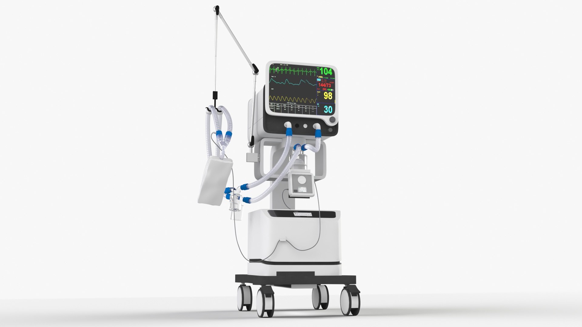 ICU Ventilator 3D - TurboSquid 1903182