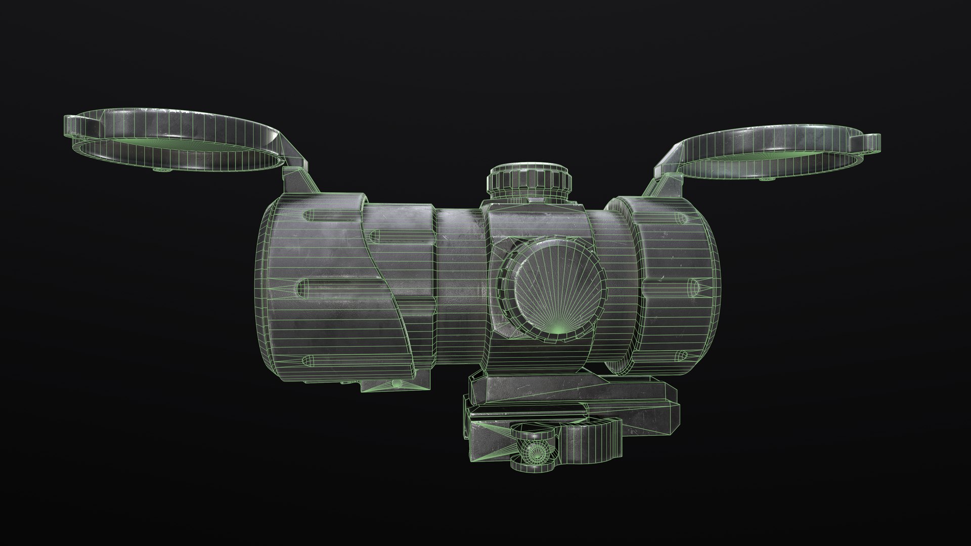 3D Optic Sight Low-poly 3D Model - TurboSquid 1930176