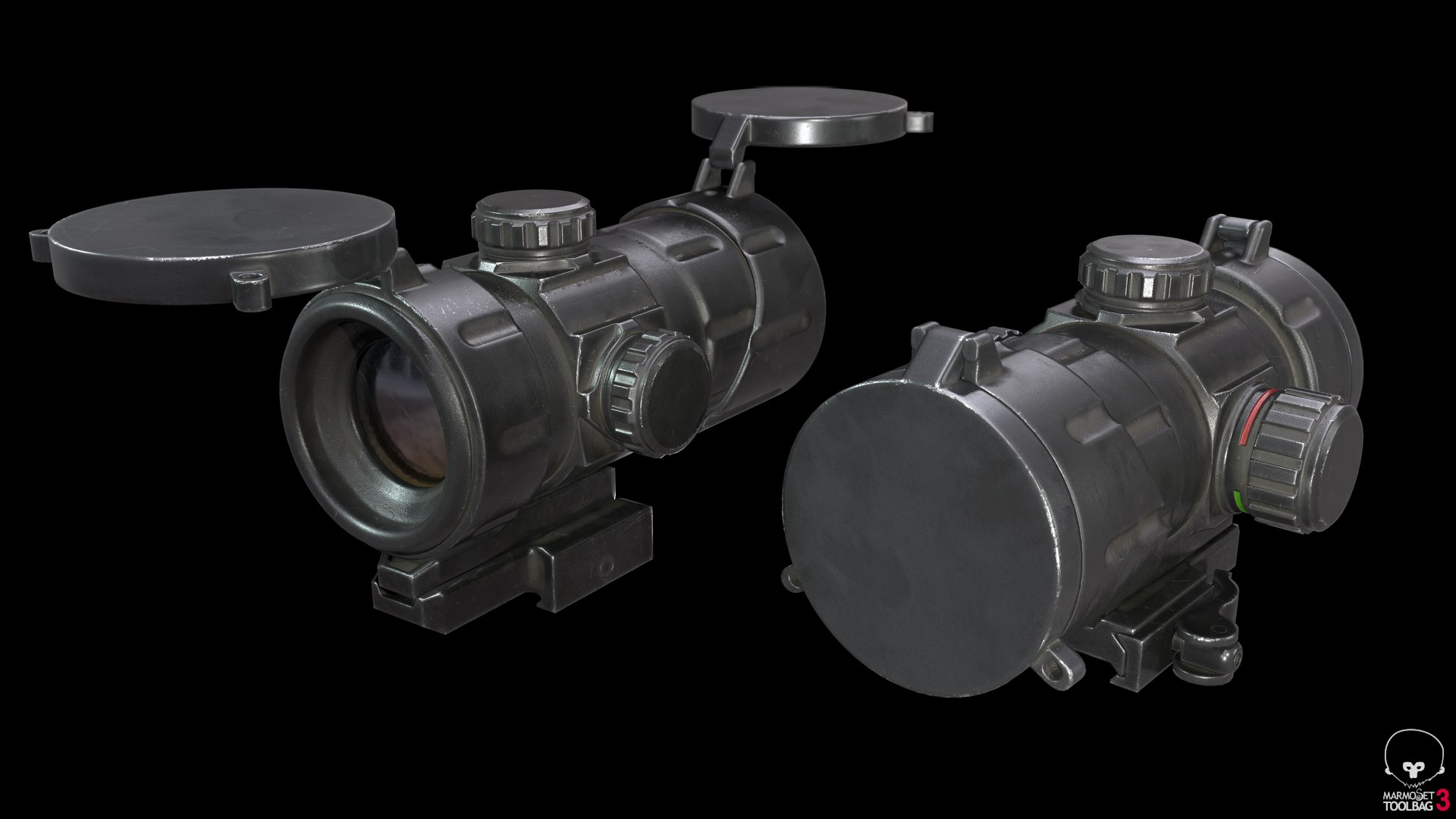 3D Optic Sight Low-poly 3D Model - TurboSquid 1930176