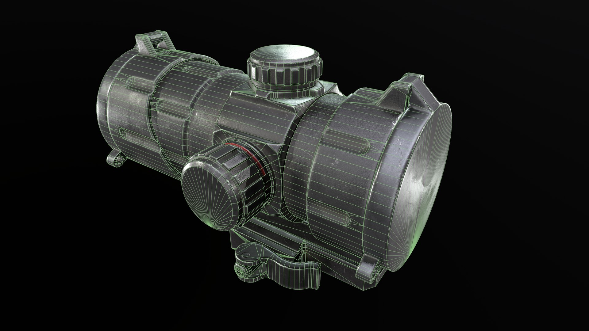 3D Optic Sight Low-poly 3D Model - TurboSquid 1930176