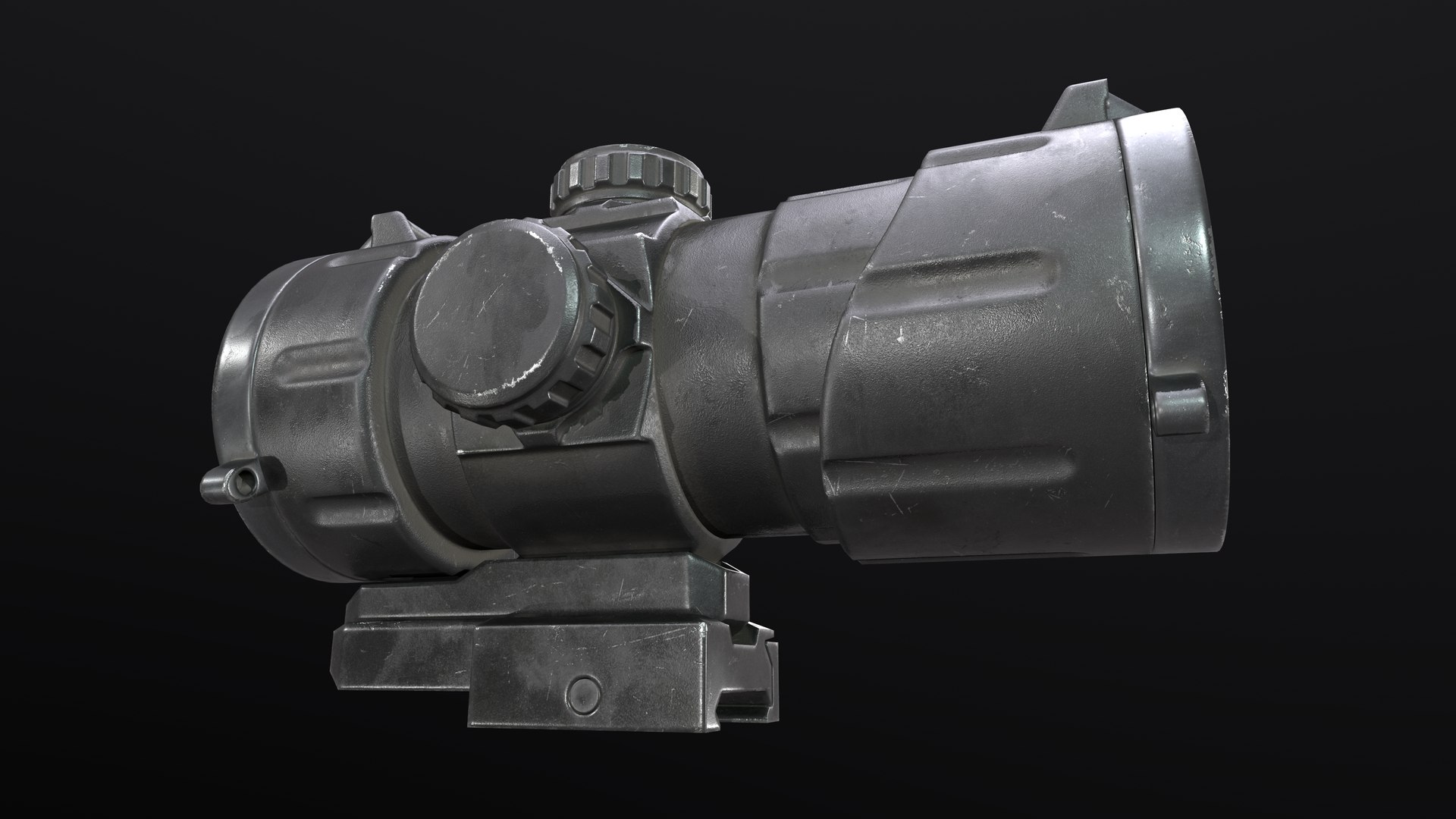 3D Optic Sight Low-poly 3D Model - TurboSquid 1930176