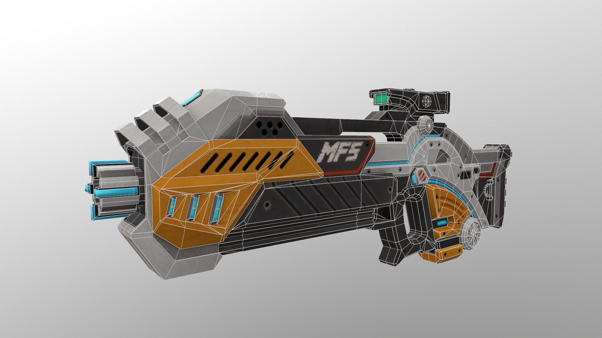 Beam Rifle Level 2 3D Model - TurboSquid 2186421
