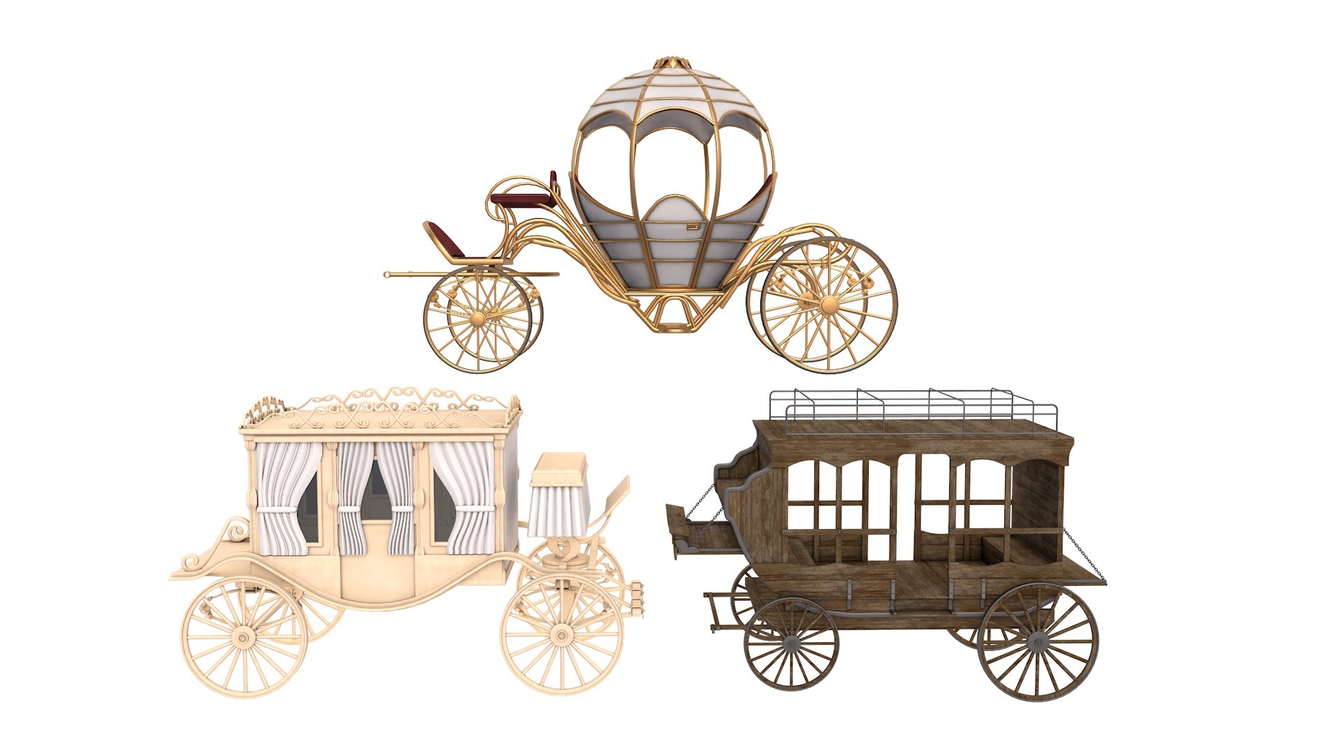 Carriage Collection 3D Model - TurboSquid 1978564