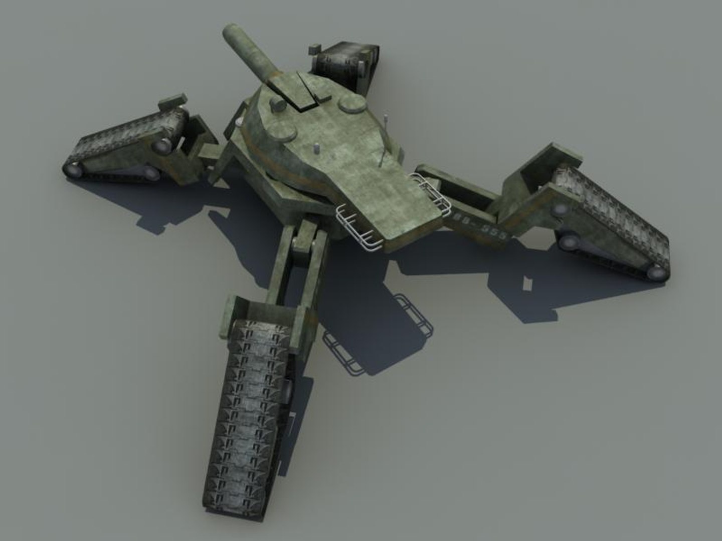 3d Futuristic Tank Crab Model