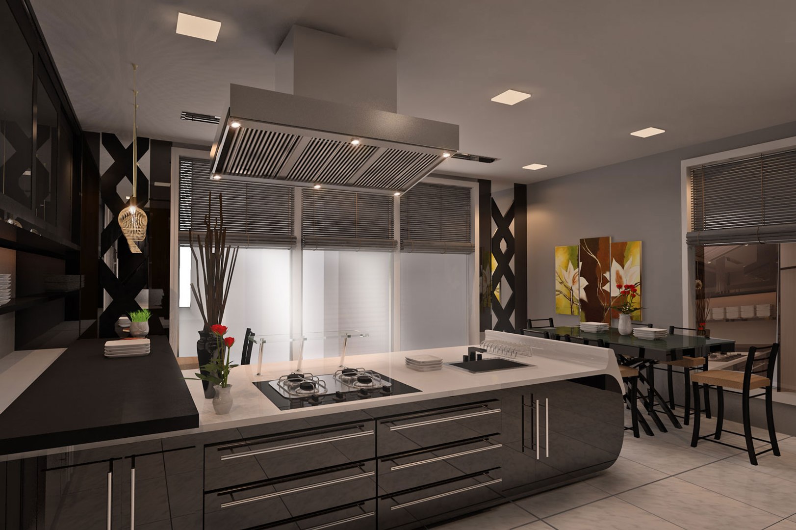 Modern Kitchen Autocad Drawings 3D - TurboSquid 1341241
