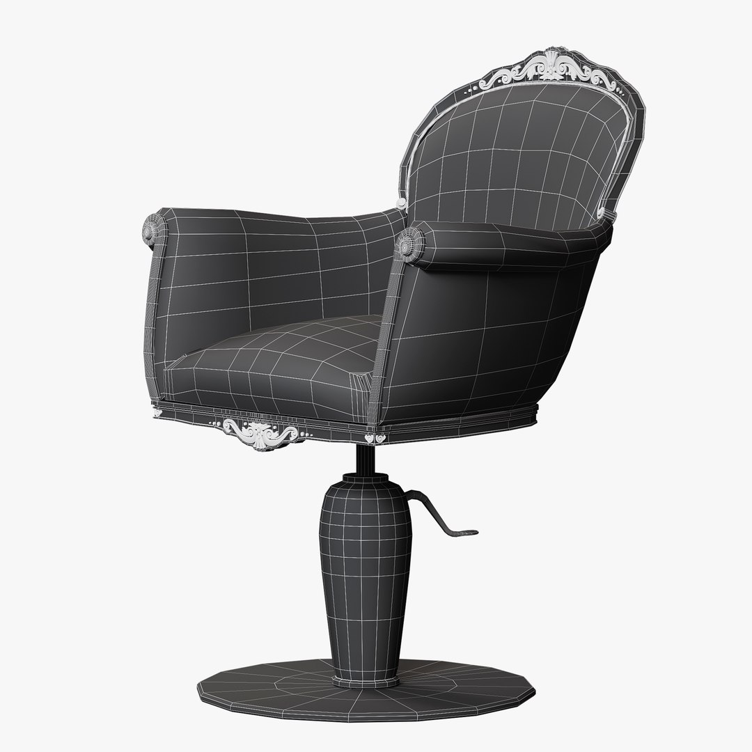 3D LA PIU BELLA MALETTI Hairdressing Chair - TurboSquid 2183360