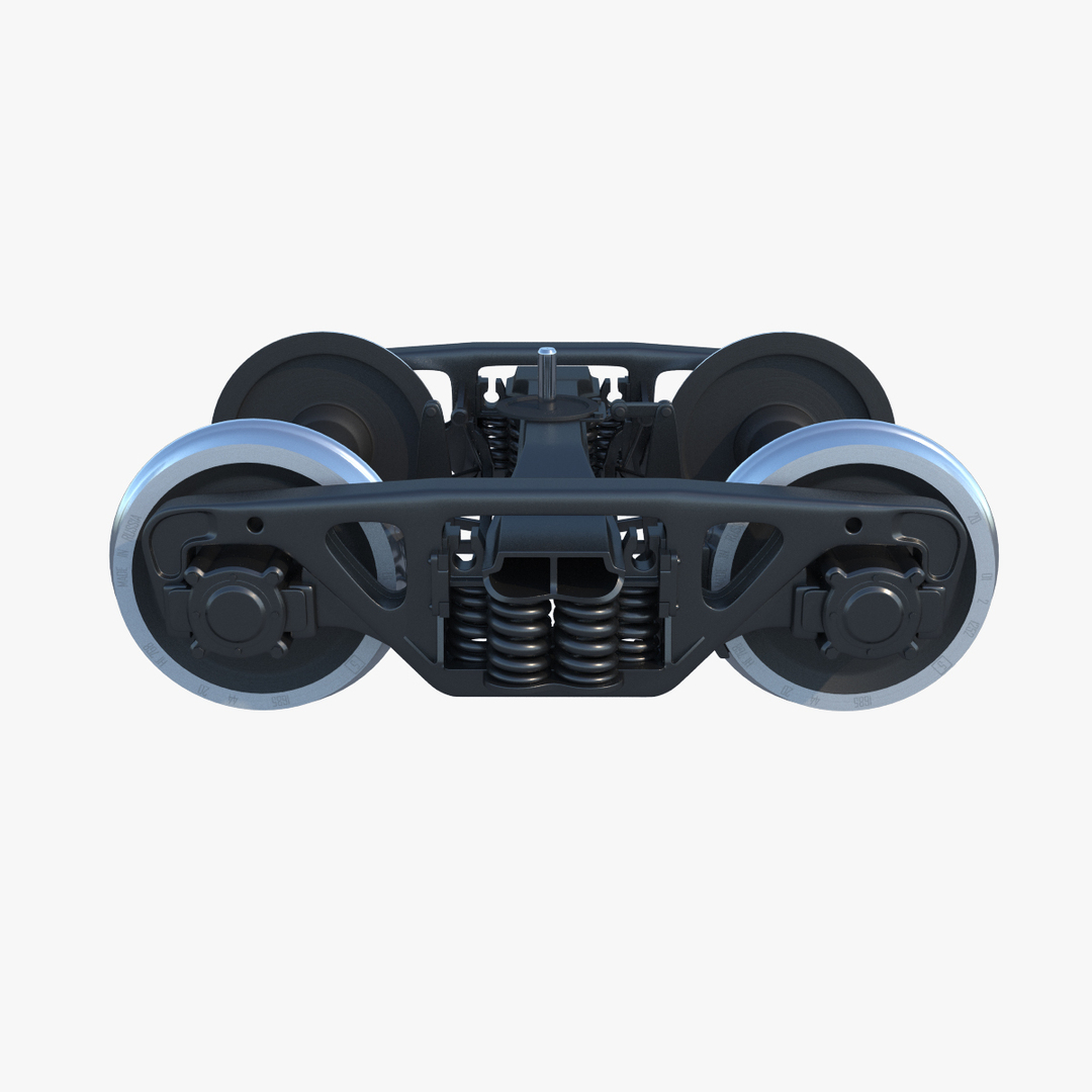 Bogie 18-100 Train Wheel 3d Model
