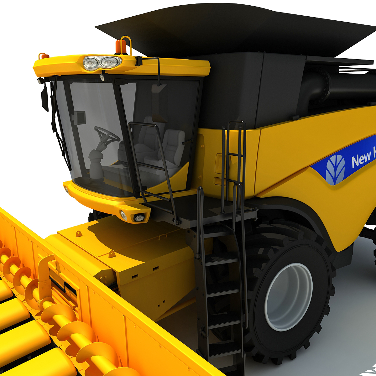 3d new holland combine