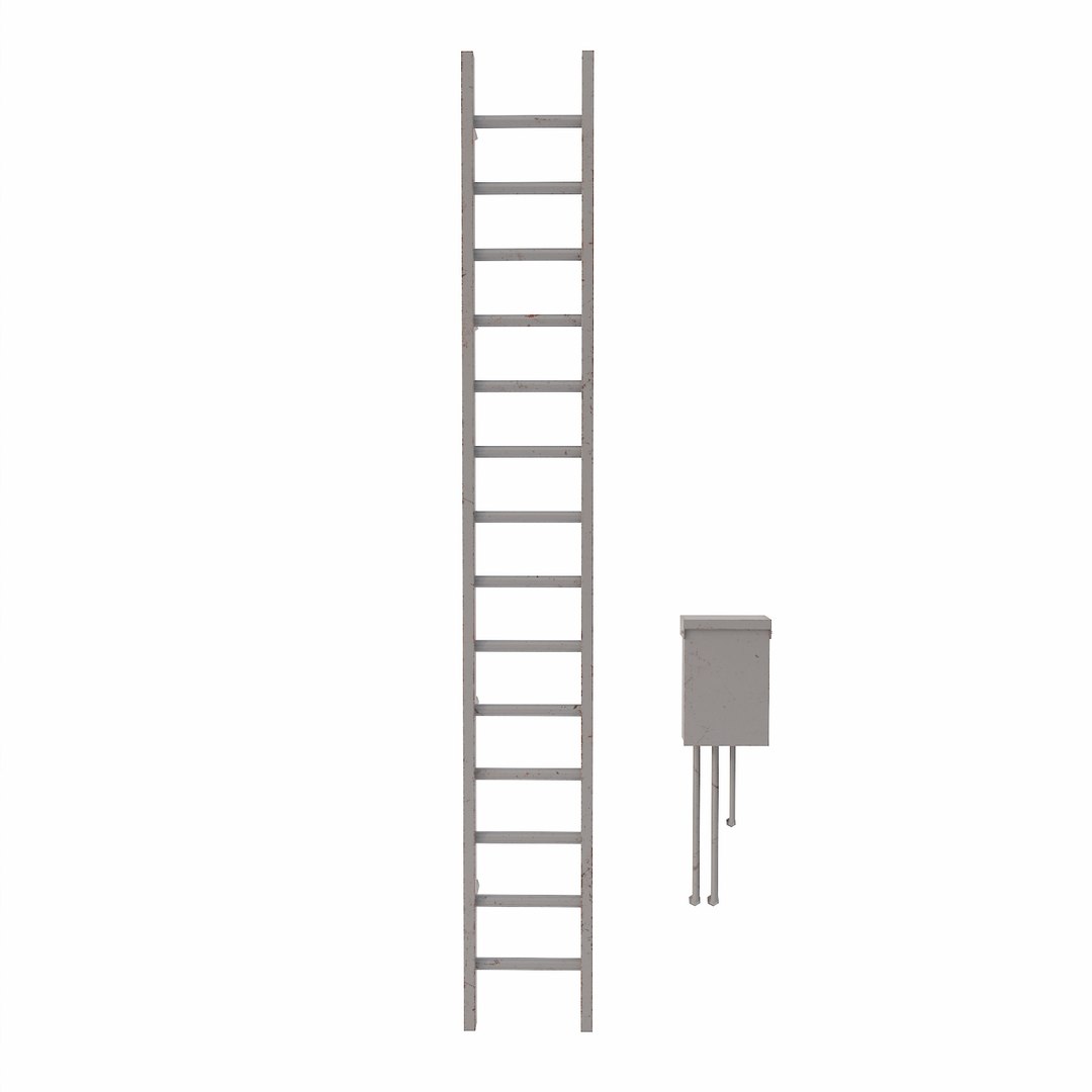 3D Model Ladder Lowpoly 3d Model - TurboSquid 2411678