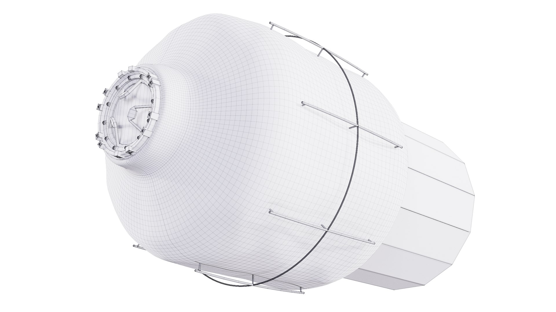 U.S. Habitation Module - Lunar Gateway Station Component 3D ...