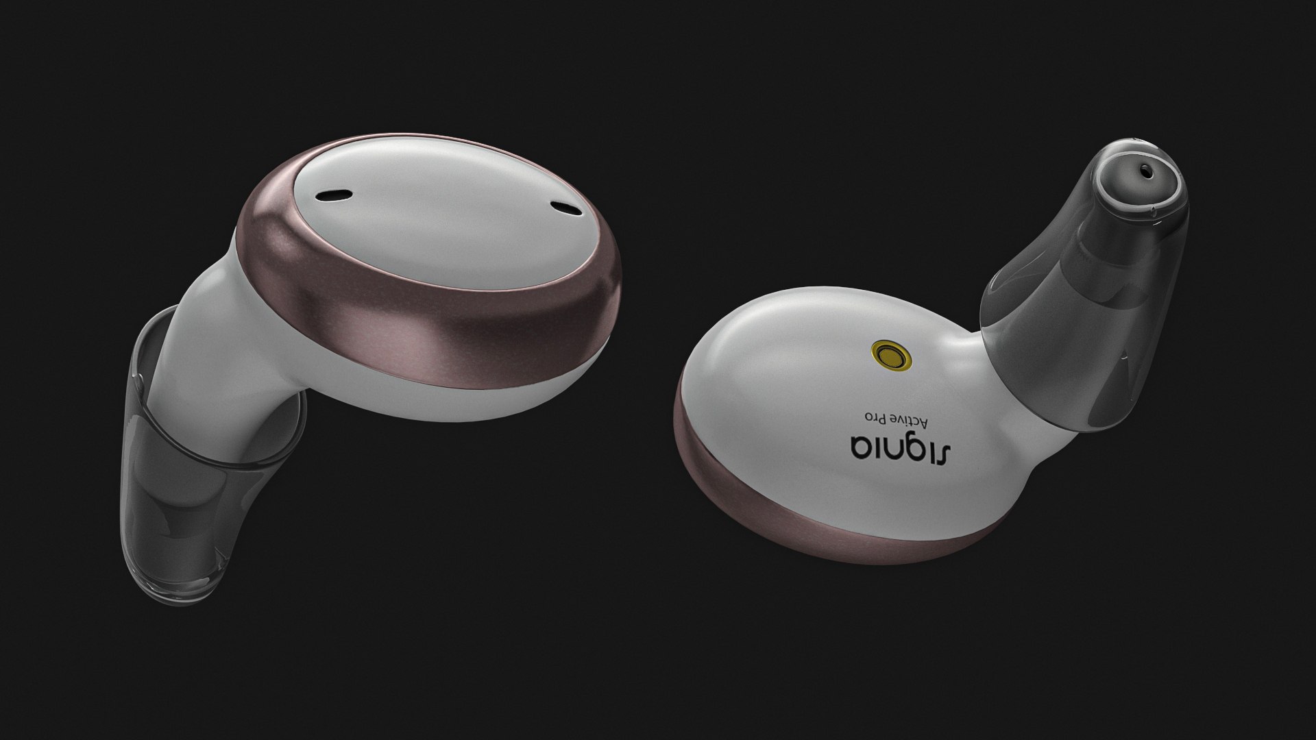 Signia Active Pro Are Hearing Aids Black 3D Model - TurboSquid 2054977