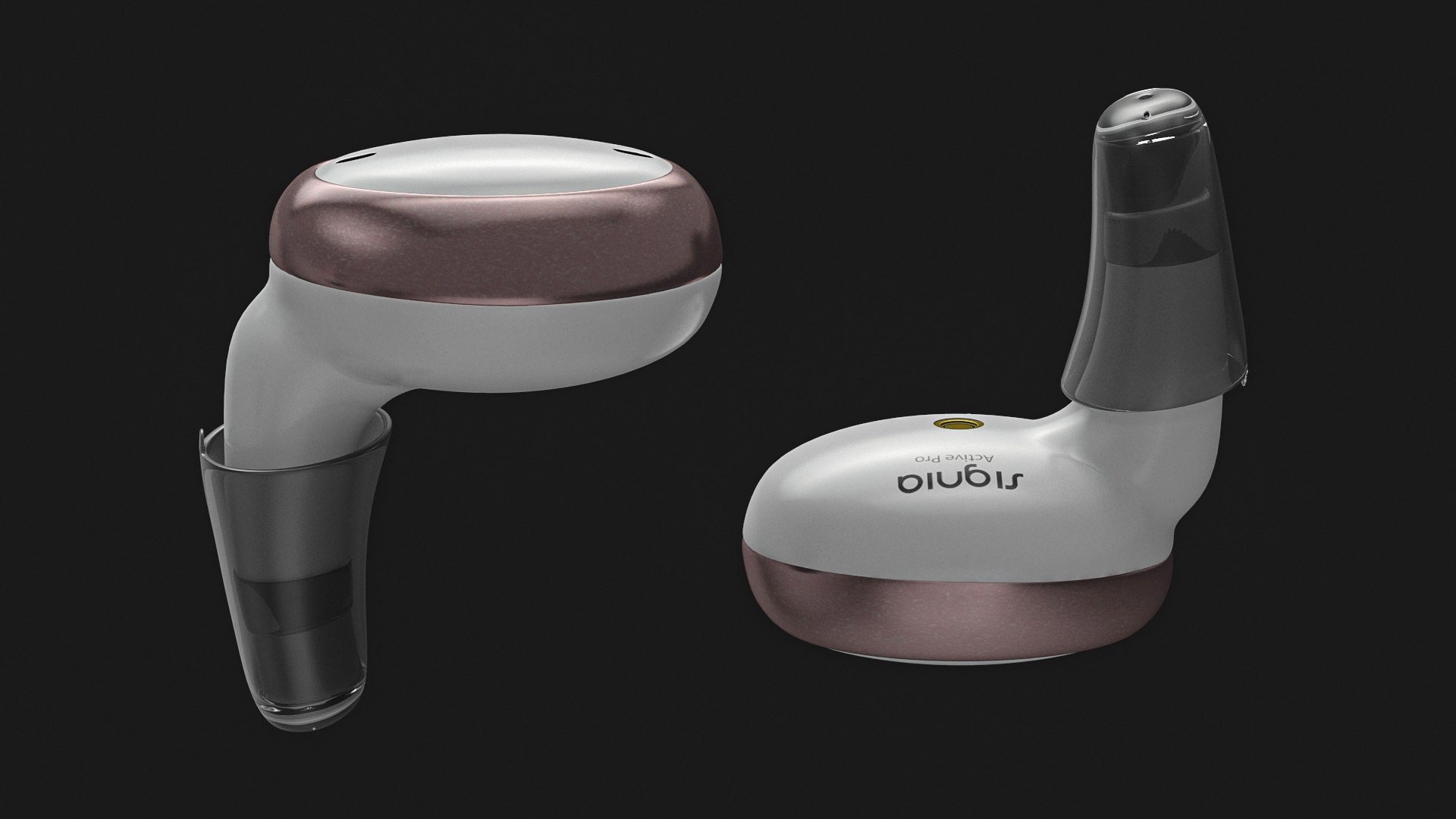 Signia Active Pro Are Hearing Aids Black 3D Model - TurboSquid 2054977