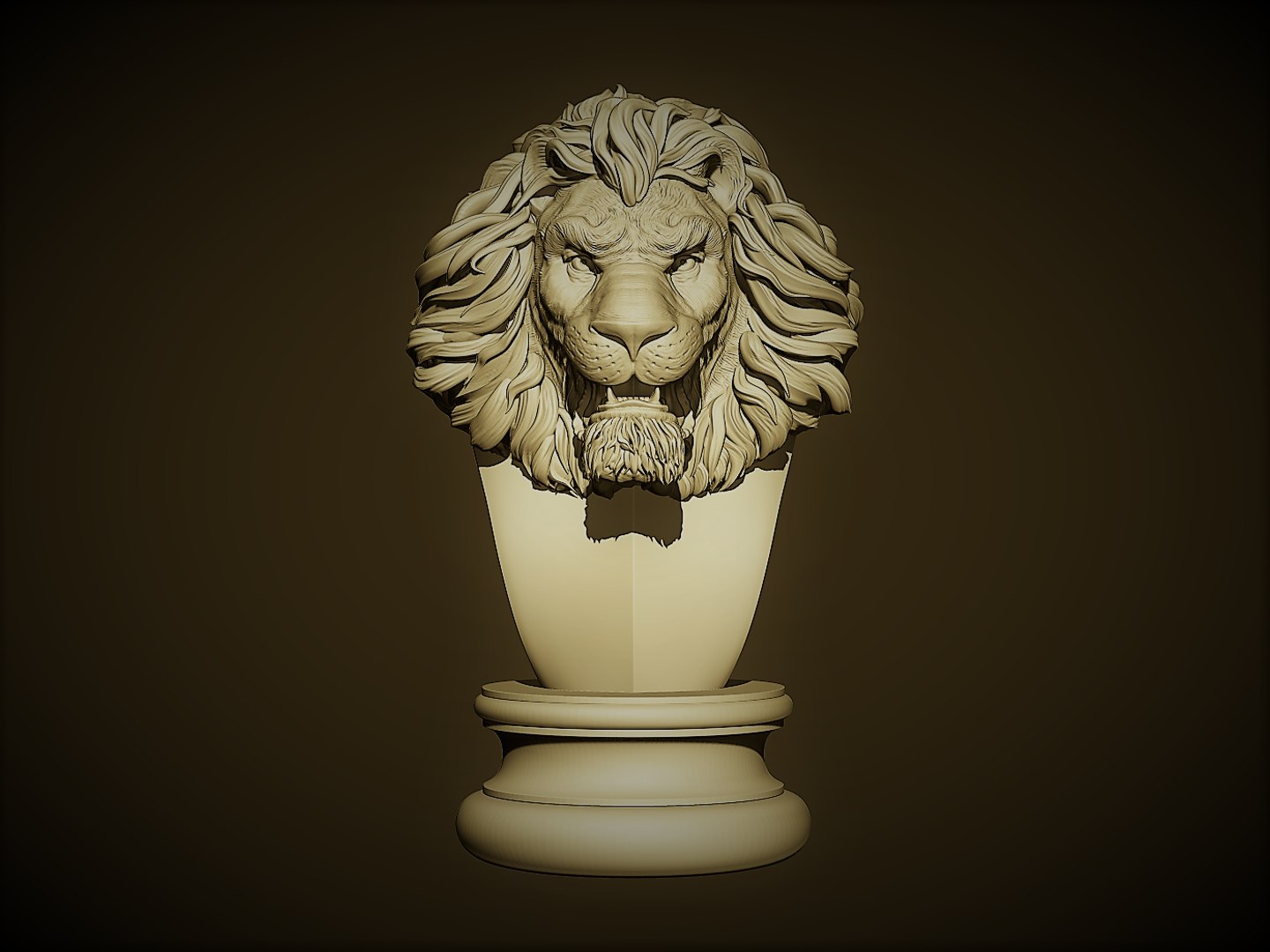 Lion Head 3D Model - TurboSquid 1311689