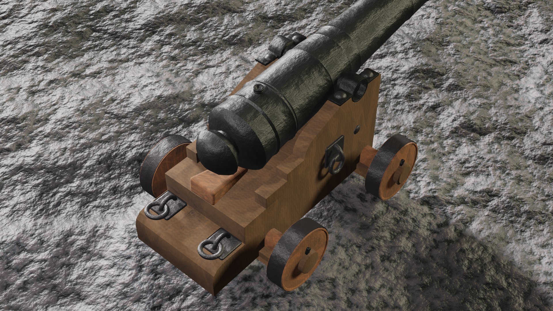3D Vessel Cannon Model - TurboSquid 1962165